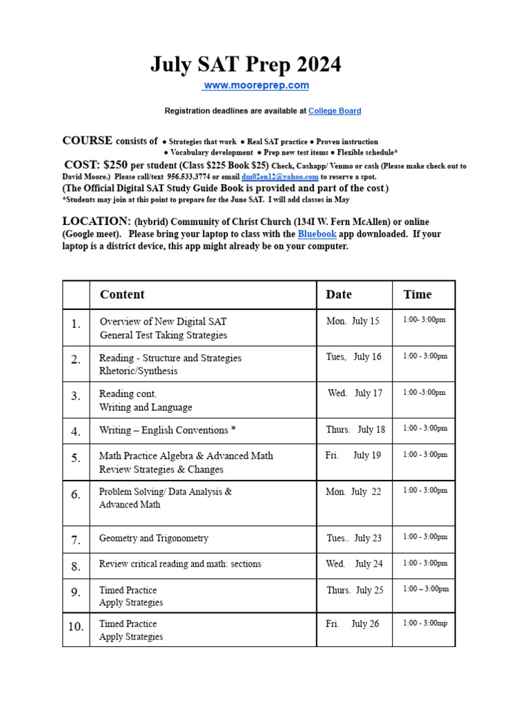 Sat July 2024 | PDF | Sat | Mathematics