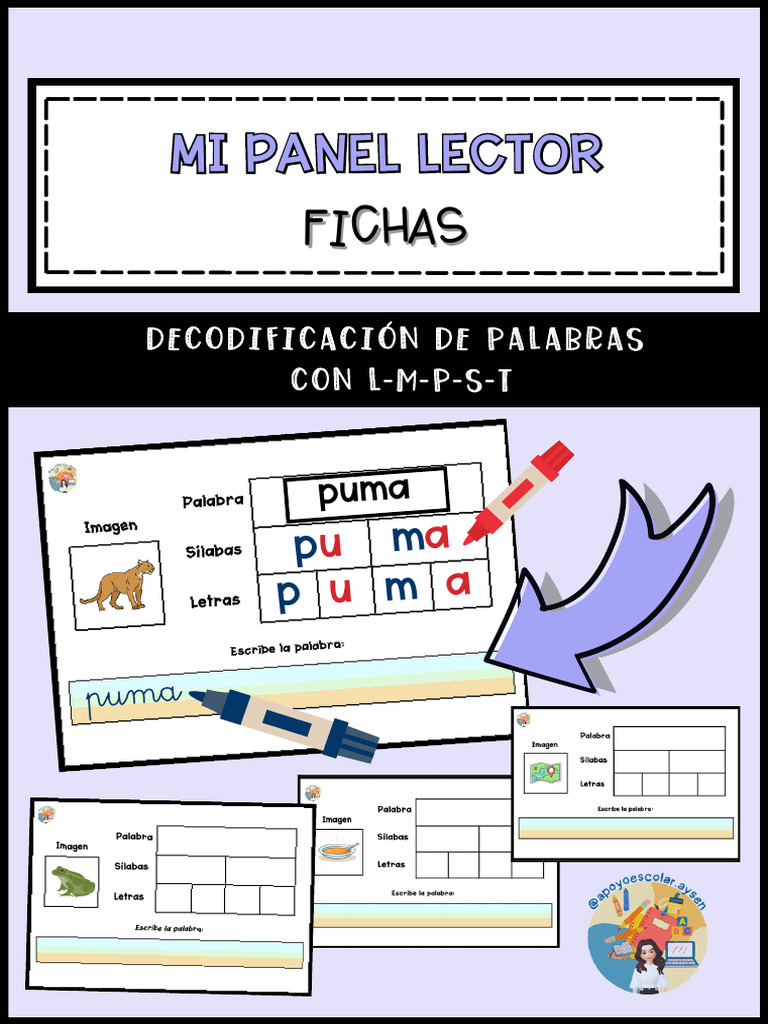 Decodificación de Palabras L-M-P-S-T | PDF | Palabra | Sílaba