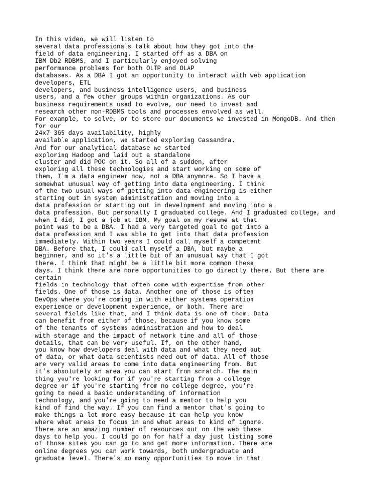Get Into Data Engineering | PDF | Educational Technology | Databases Get Into Data Engineering | PDF | Educational Technology | Databases