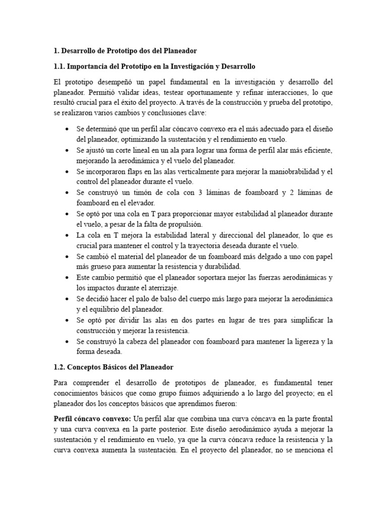 Informe Prototipo 2 Completo | PDF | Levantar (Fuerza) | Arrastrar (Física)