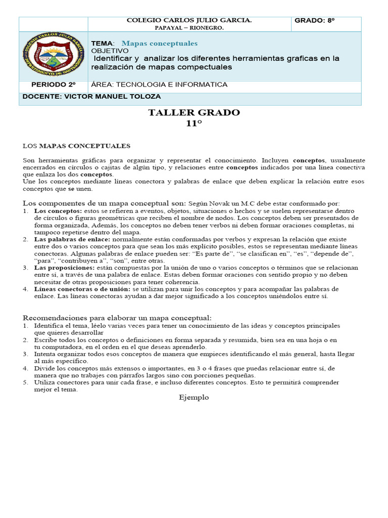 TALLER -MAPAS CONCEPTUALES | PDF