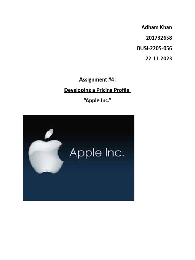 Marketing 4 Apple Inc Pricing Strategies | Download Free PDF | Pricing ...