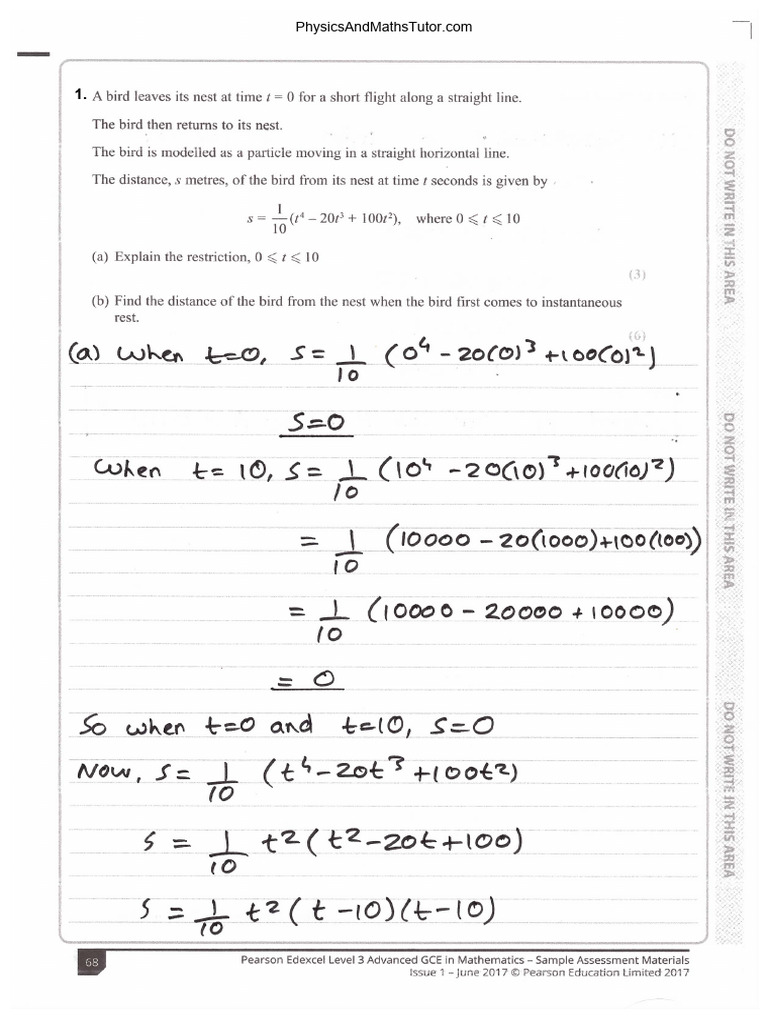 Kinematics - Problems in Calculus MA | PDF | Acceleration | Mechanical Engineering