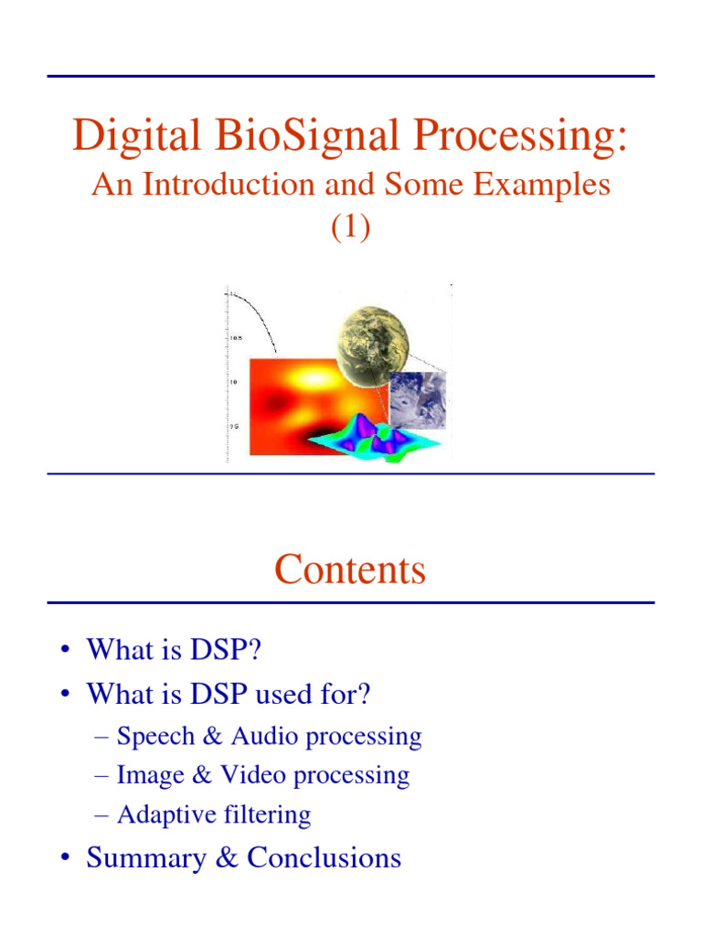 Part1 - Biosignal Processing Introduction | PDF | Electrocardiography | Digital Signal Processing