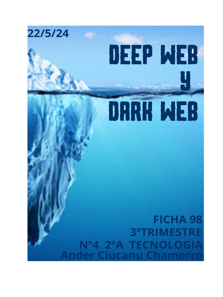 Trabajo Deep Web y Dark Web | PDF | Temas de Cyberpunk | Servicios en línea