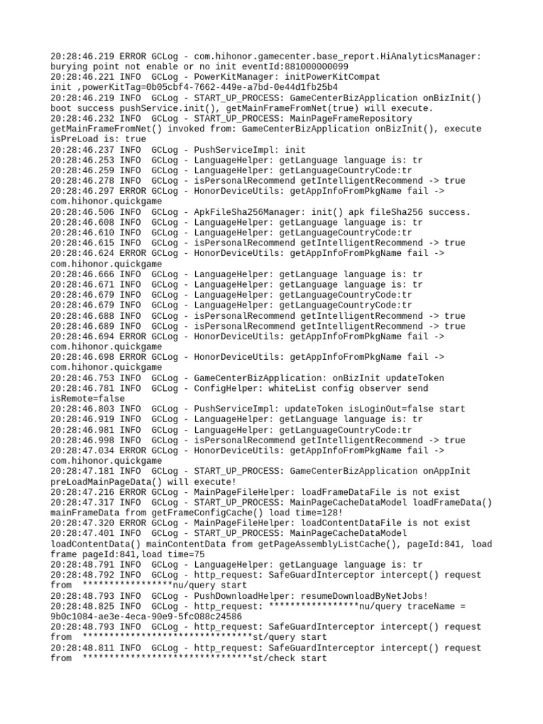 GameCenter Initialization Log Errors | PDF | Internet | Internet Architecture