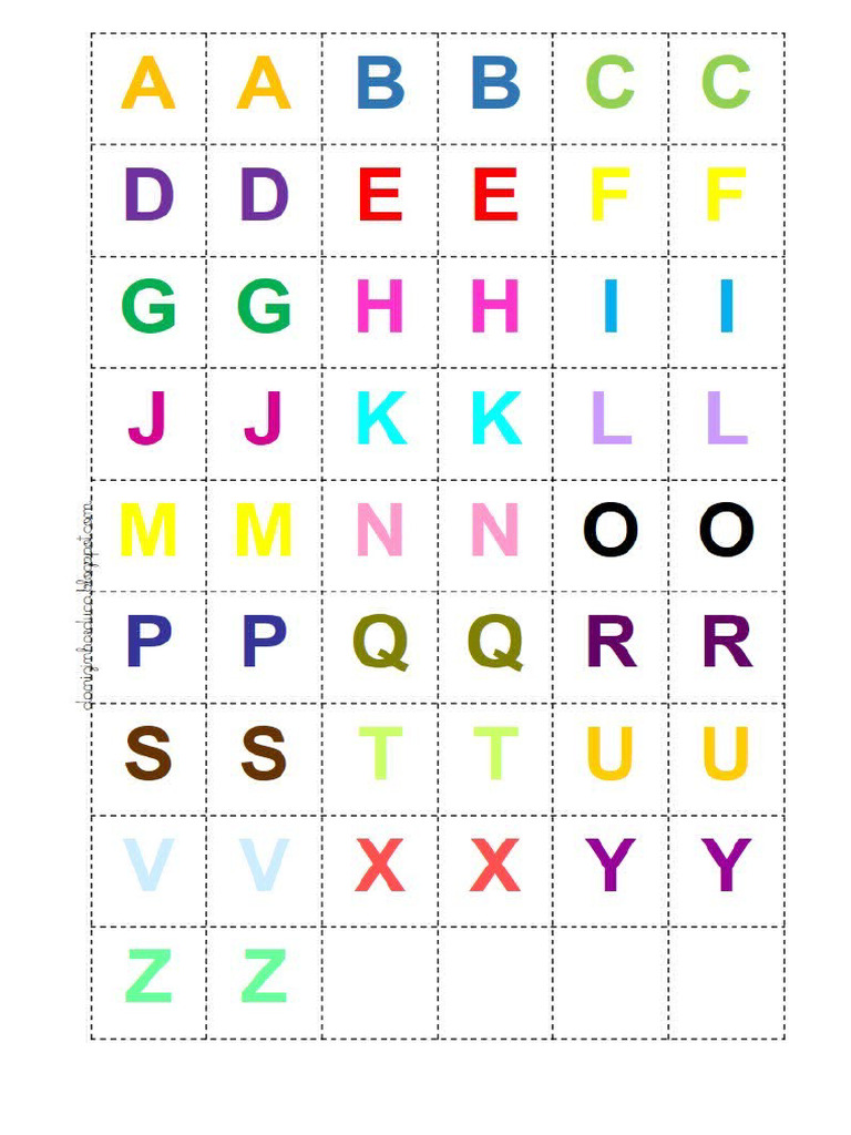 ALFABETO COLORIDO | PDF