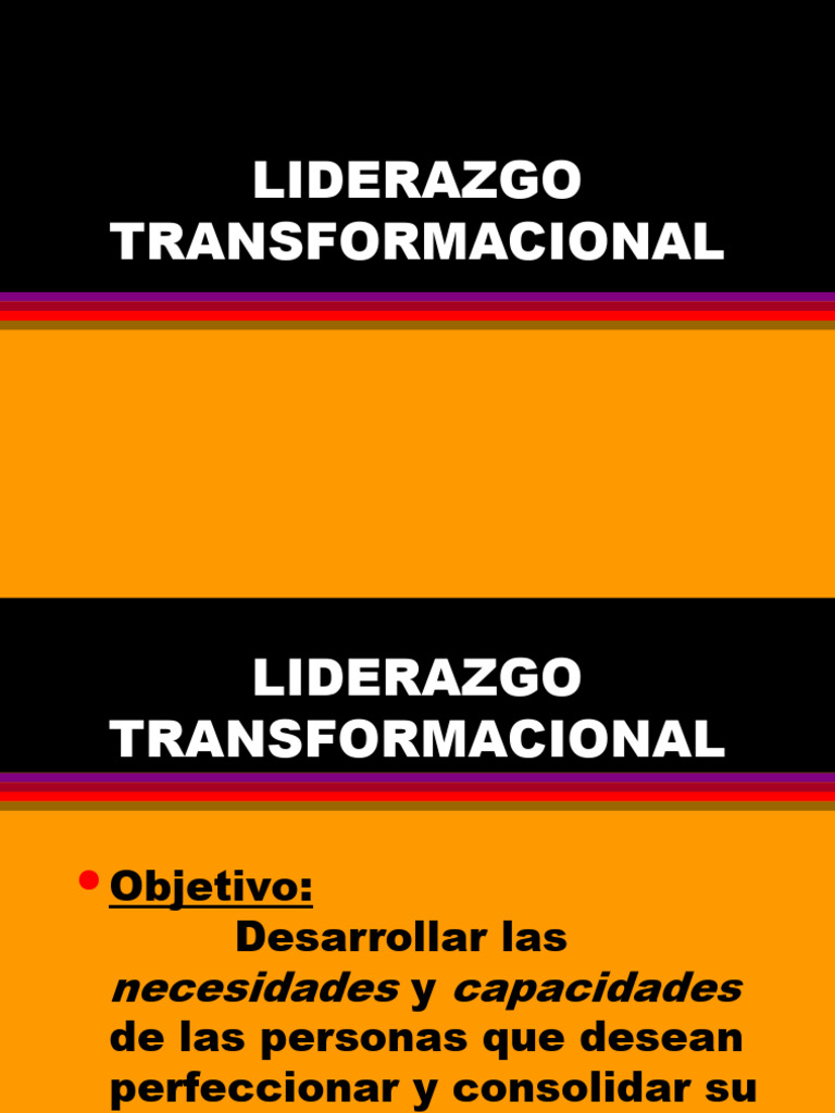 Liderazgo Transformacional | PDF | Motivación | Motivacional