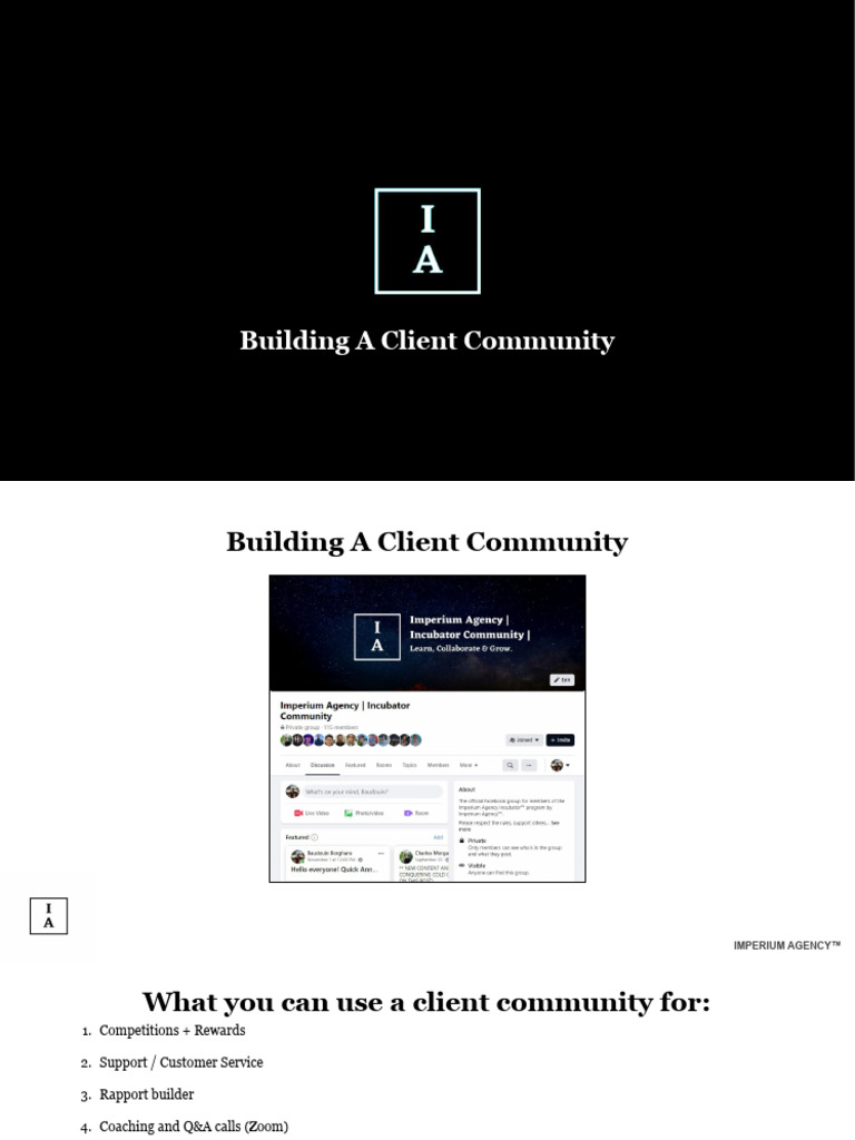 14 Building a Client Community Slides | PDF