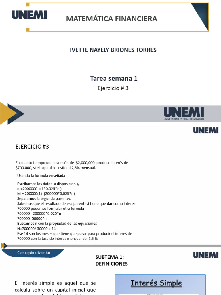 s1 Mate Presentacion | PDF | Interés | Dinero