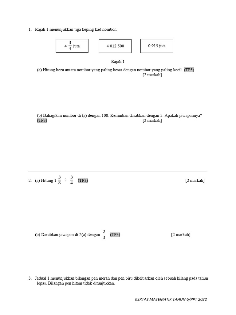 Math T6 Sept 2022 | PDF