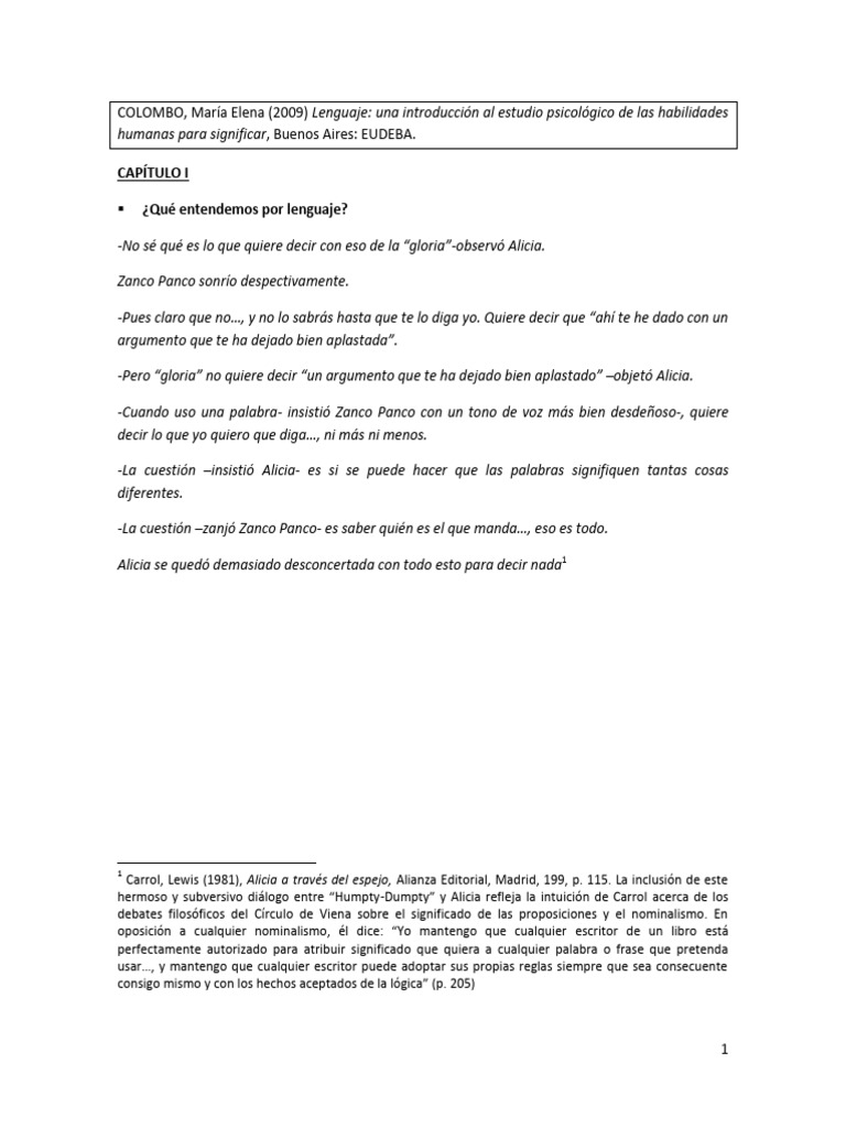 COLOMBO María Elena Capítulo 1 | Descargar gratis PDF | Comunicación ...