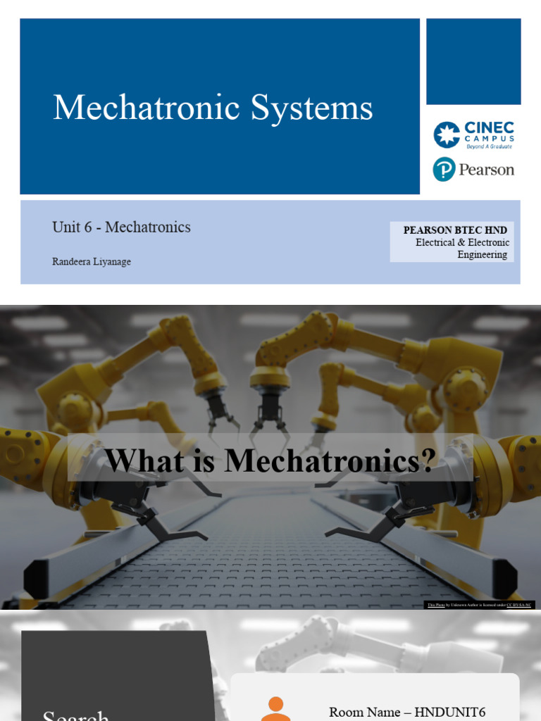 Mechatronic Systems | PDF | Mechatronics | System