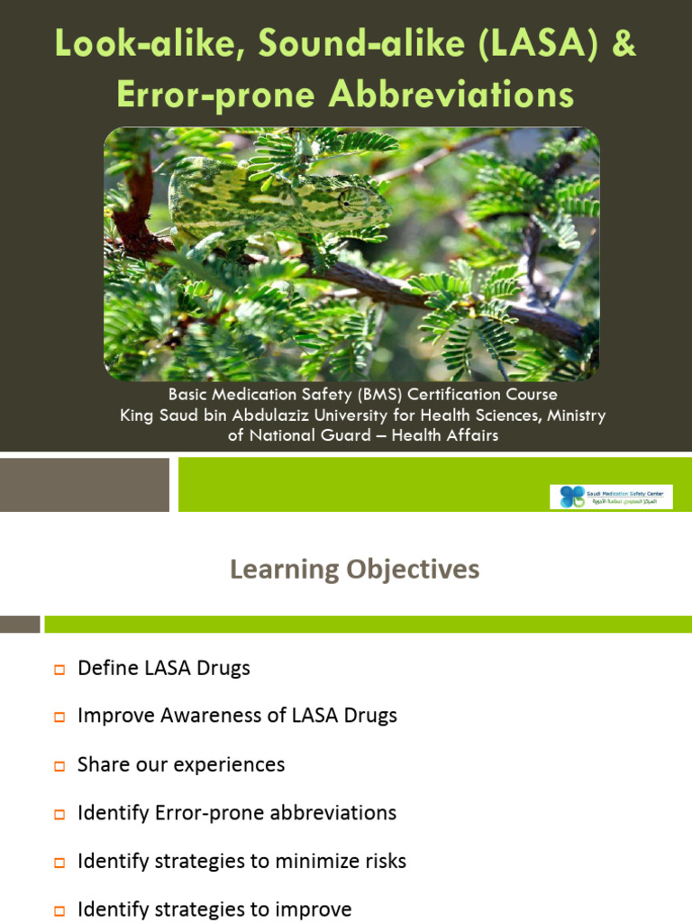 LASA Error Prone Abbreviations 2018 | PDF | Drugs | Pharmacology