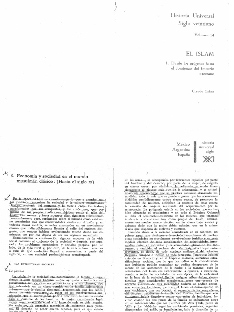 C Cahen - EL ISLAM - Desde Los Origenes Hasta El Comienzo Del Imperio ...