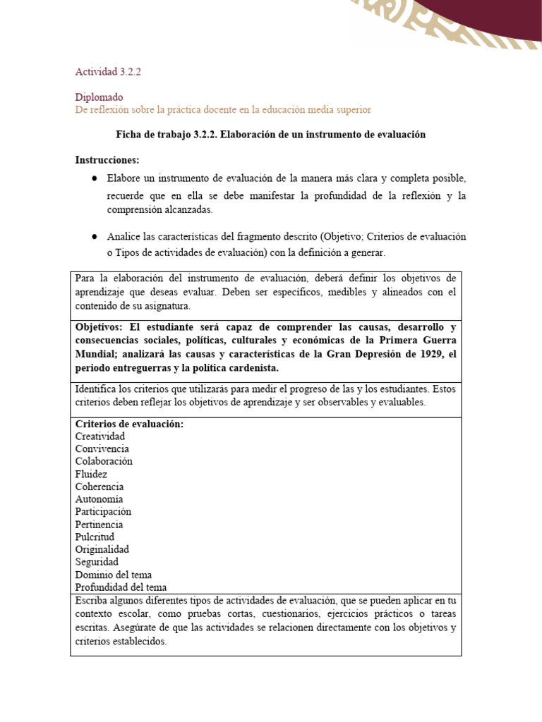 Actividad 3.2.2 | PDF | Evaluación | Cómics