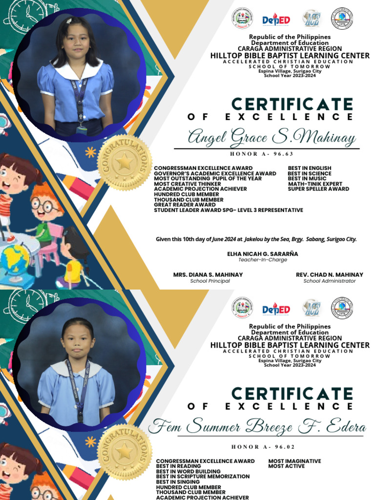 Level 2 - CERTIFICATES 2024 | PDF