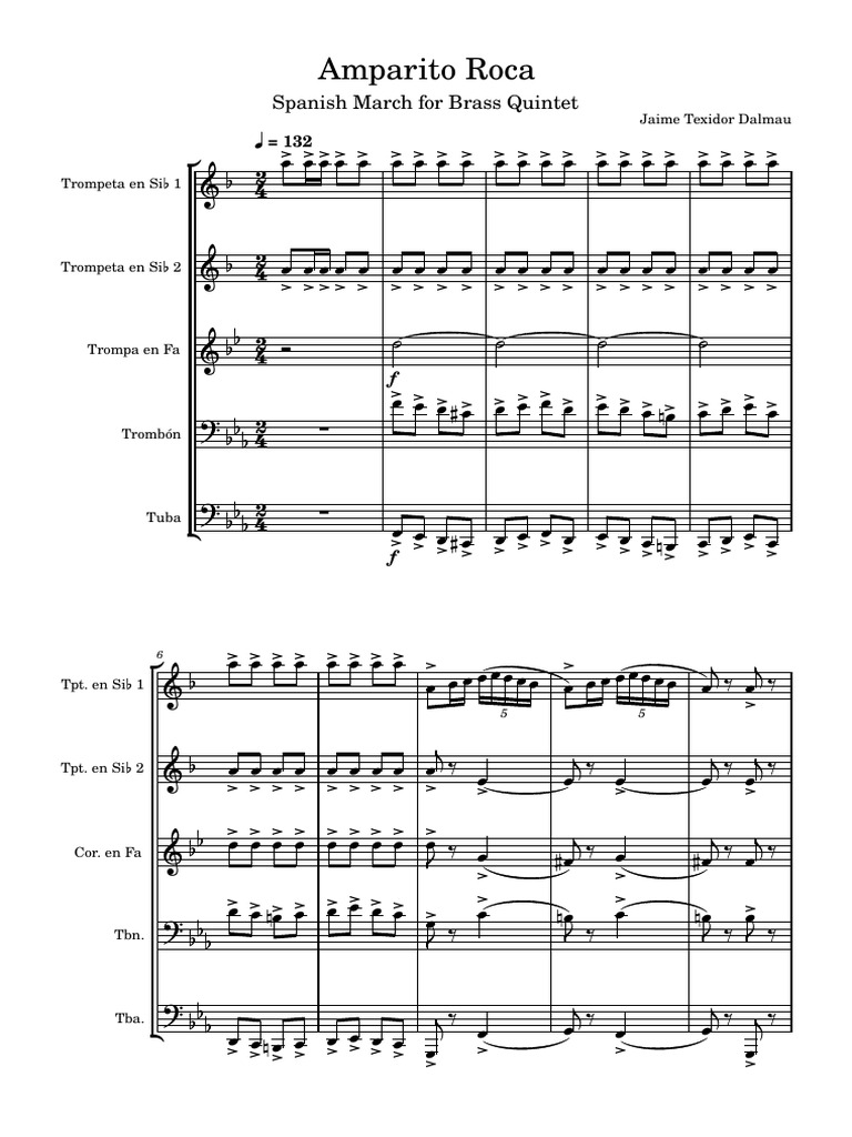 Amparito Roca Score | PDF