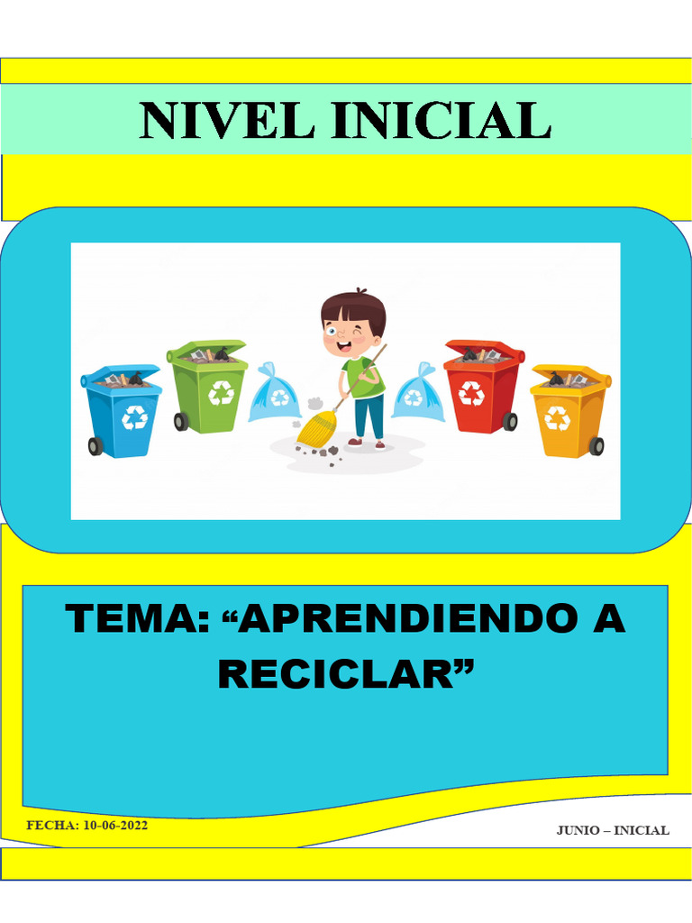 Actividad Aprendo A Reciclar - Astrid | Descargar gratis PDF | Residuos | Reciclaje
