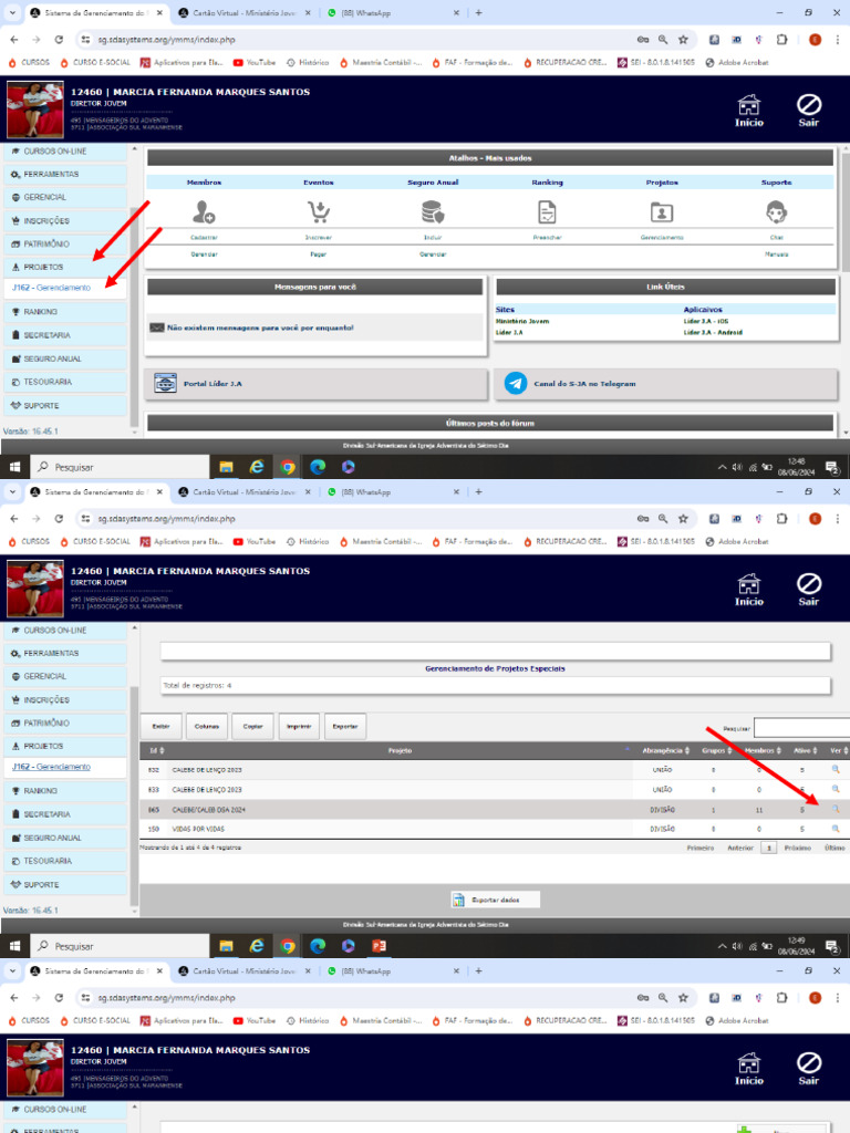 Tutorial Verificar Calebes Inscritos | PDF