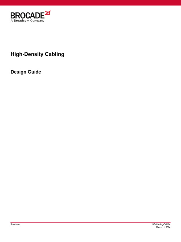 HD Cabling DG104 | Download Free PDF | Computer Networking | Physical Layer Protocols