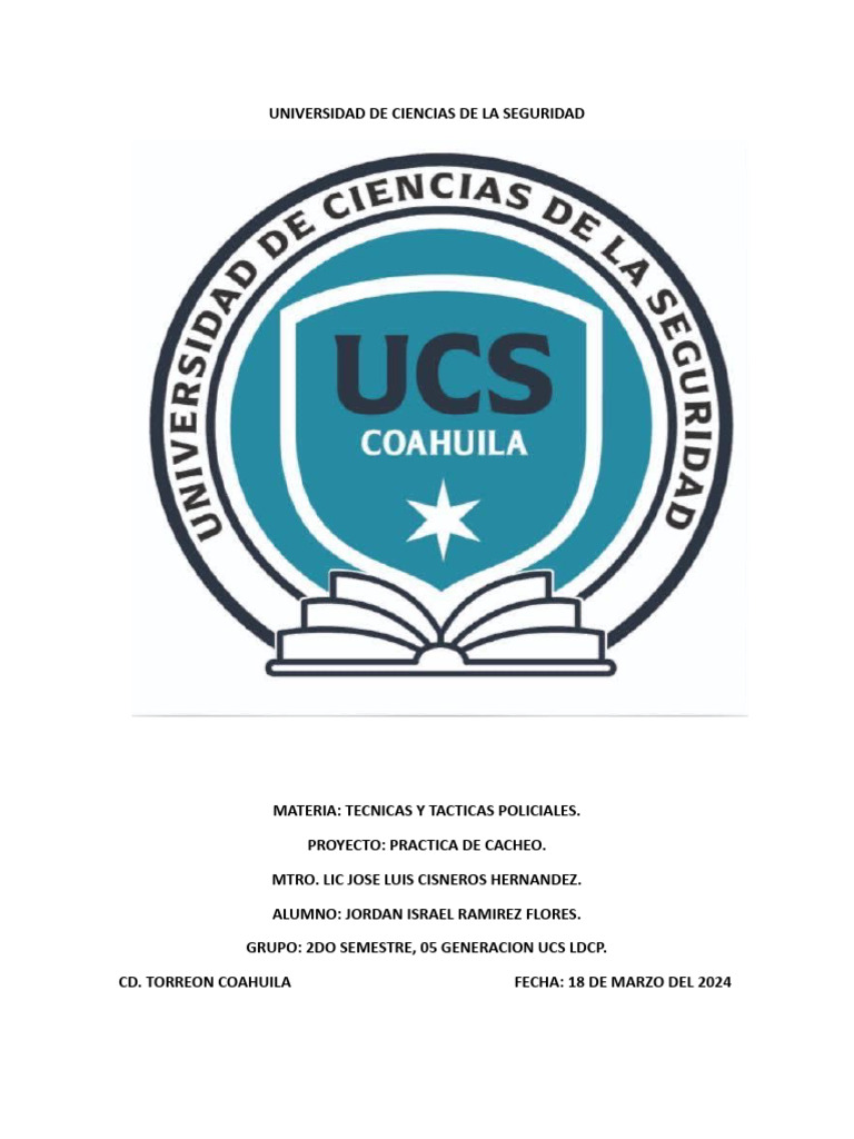 Práctica de Cacheo Policial | PDF | Derecho