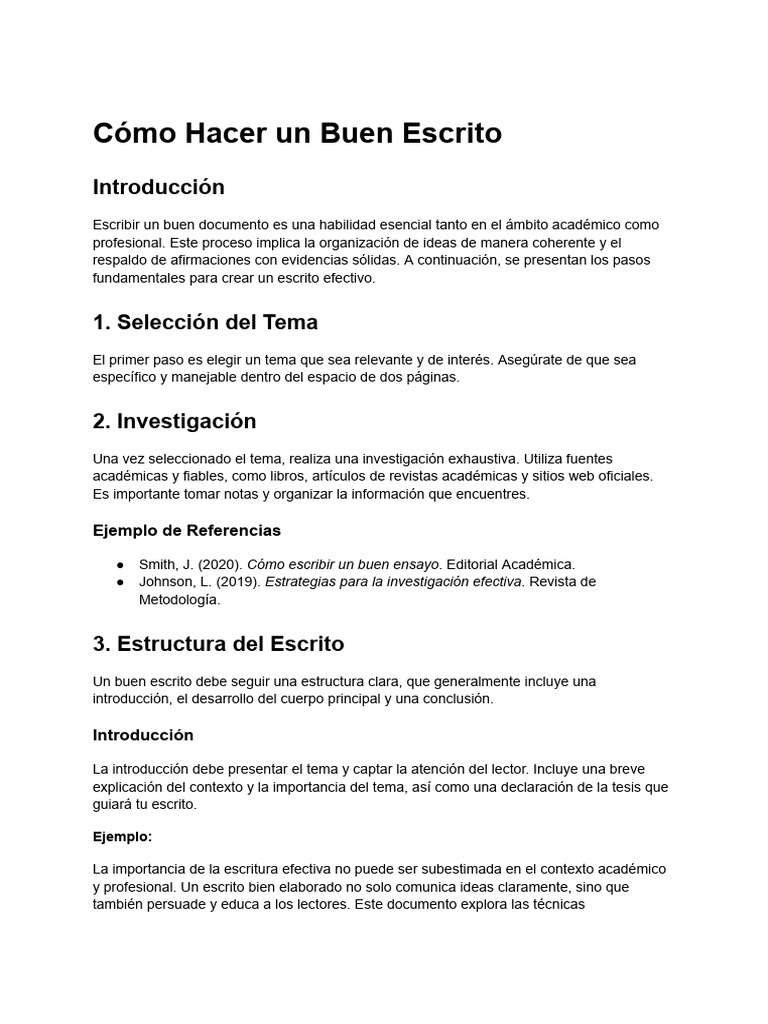 Cómo Hacer Un Buen Escrito | PDF | Ensayos | Publicación