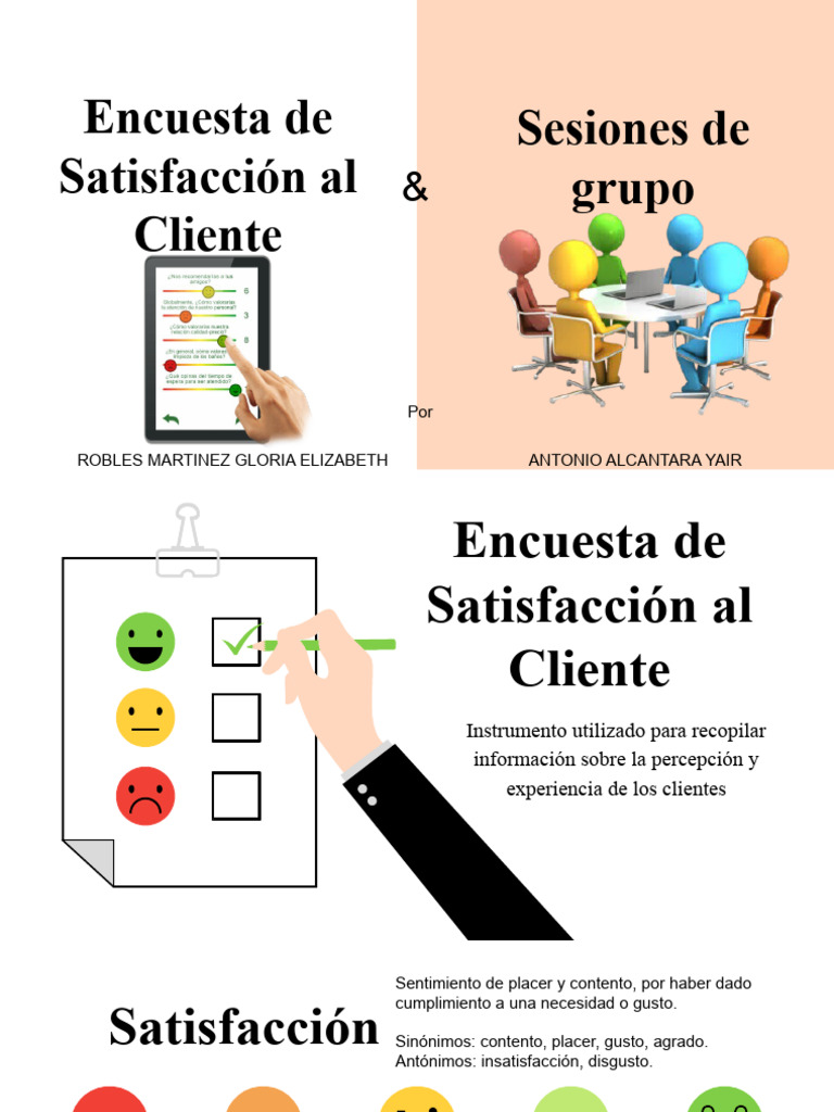Encuestas de satisfacción cliente y sesiones de grupo | Descargar ...