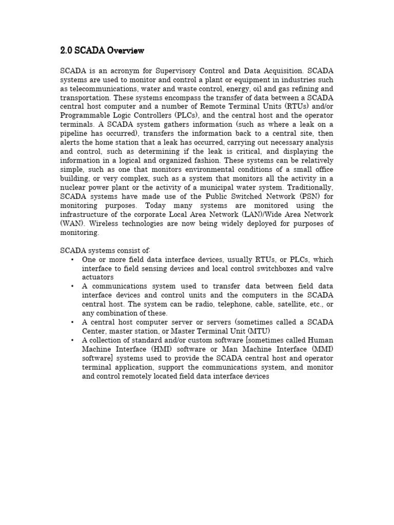 Scada Pdf Scada Programmable Logic Controller 