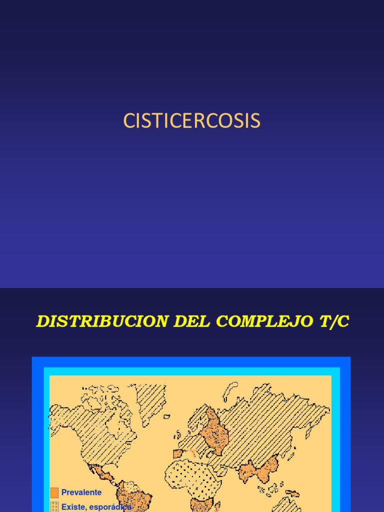 Cisticercosis: Distribución y Diagnóstico | PDF