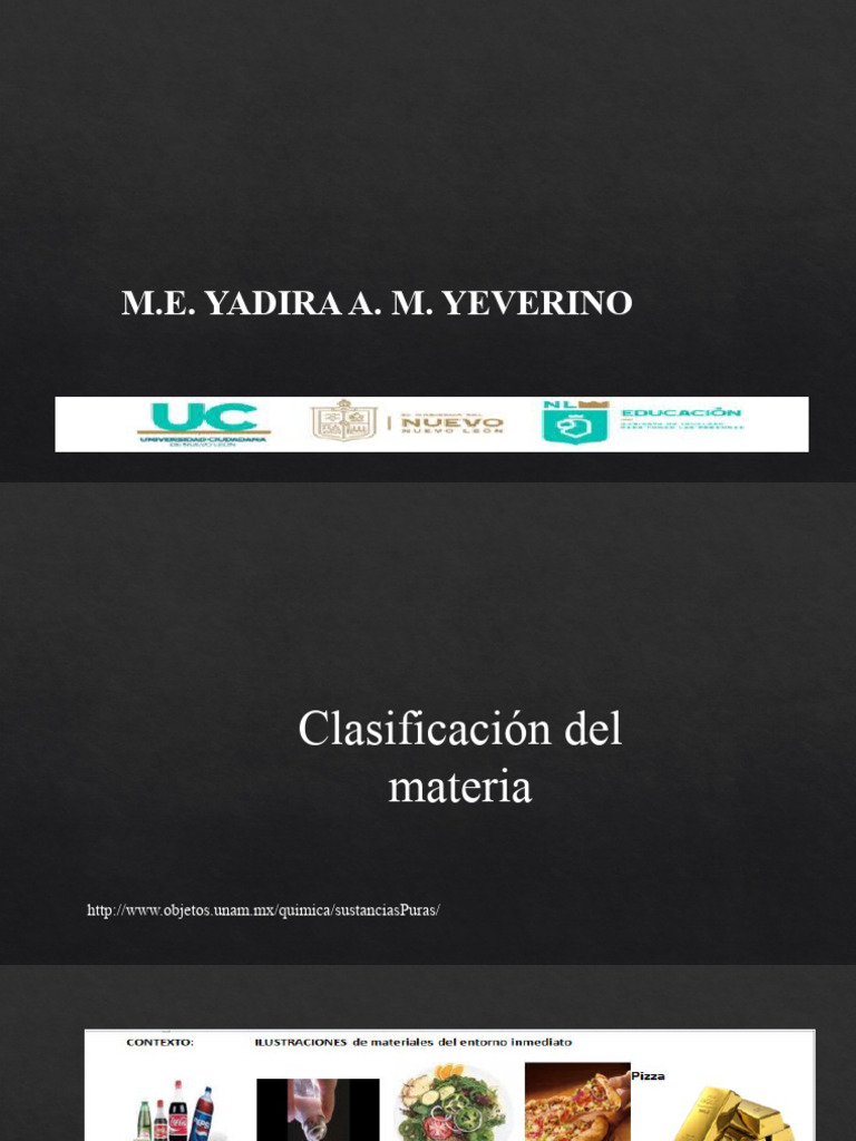 Clasificacion de La Materia | PDF | Gases | Importar