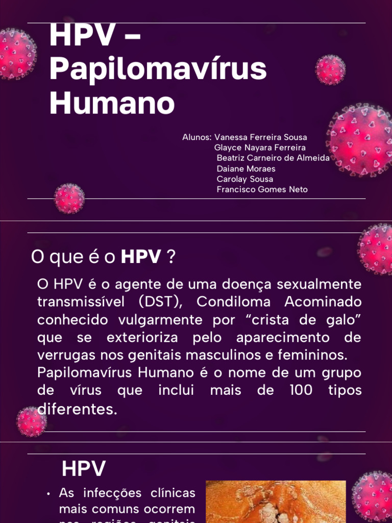 Entendendo o HPV: Sintomas e Tratamento | PDF | Saúde pública ...