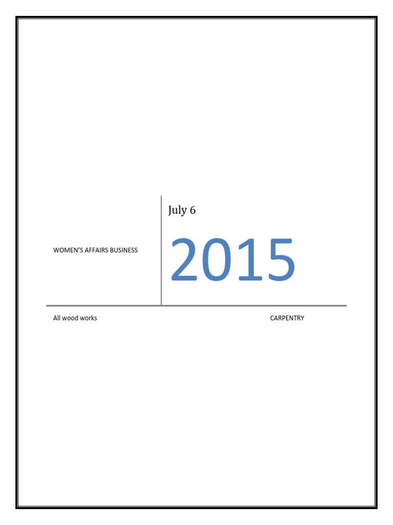 Capentry | PDF | Marketing | Market (Economics)