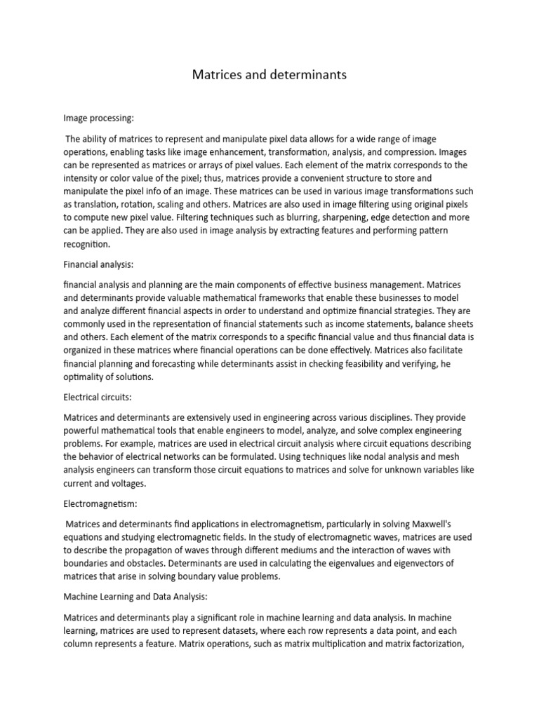 Project Linear Pdf Matrix Mathematics Phylogenetics