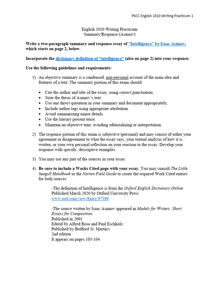 0920 Writing Final | PDF | Essays | Isaac Asimov