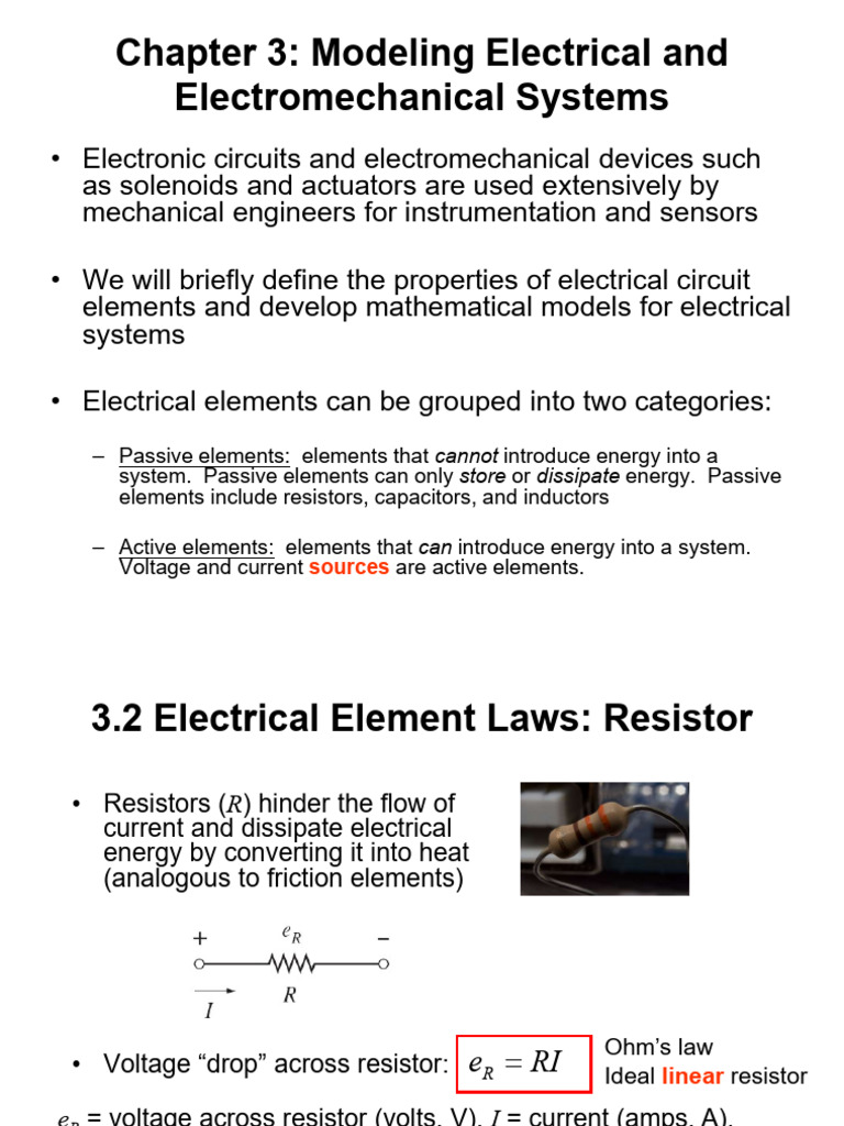 Electrical and Electromechanical Modeling | PDF | Electromagnetic ...