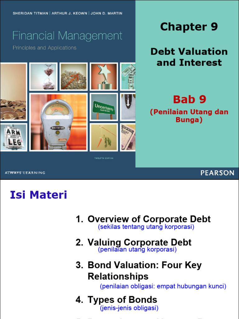 TM 08 Bab 9 Debt Valuation and Interest IDN - Elearning | PDF