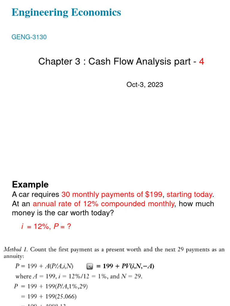 Annuity and Gradient Cash Flow Analysis | PDF | Bonds (Finance ...