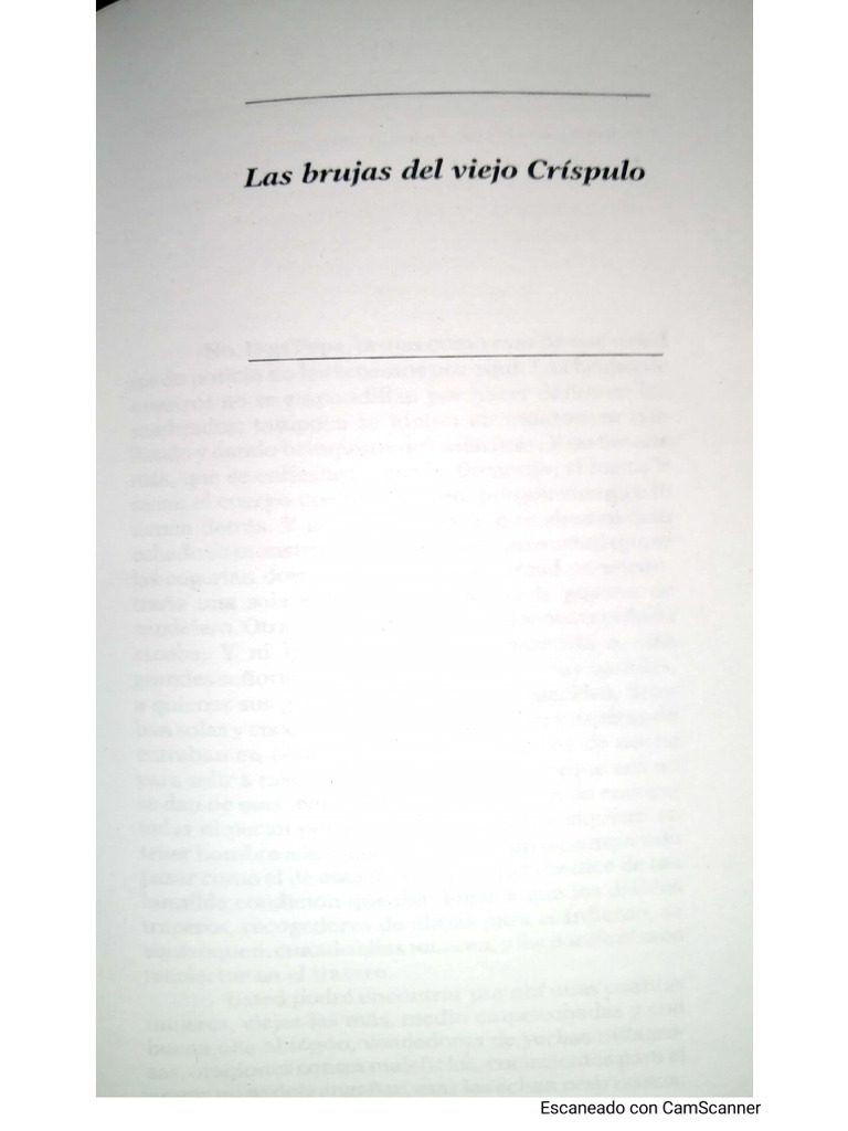 LAS BRUJAS DEL VIEJO CRÍSPULO | PDF
