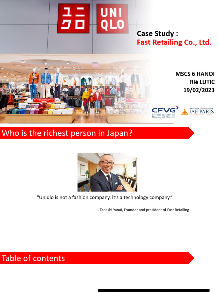 Fast Retailing | PDF | E Commerce | Retail
