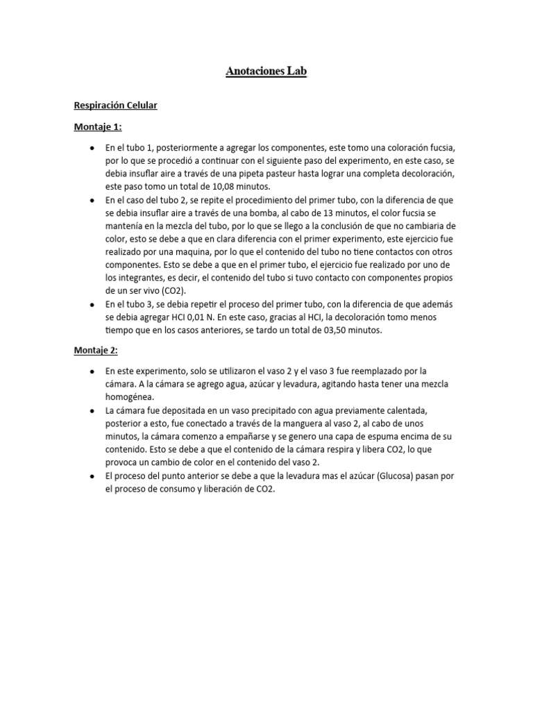 Fotosintesis y Respiracion Celular | PDF | Ácido | Dióxido de carbono