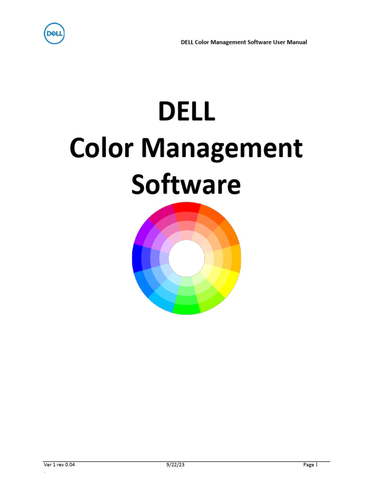 Manual7298631 Dell Color Management User S Guide For Macos | PDF ...