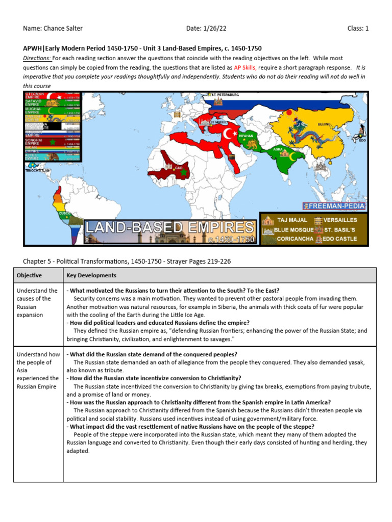 Chance Salter - SC U3 Strayer Reading Guide | PDF | Catholic Church ...