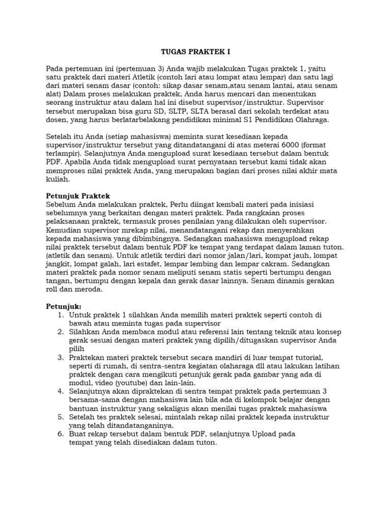 Laporan Tugas Penjas | PDF