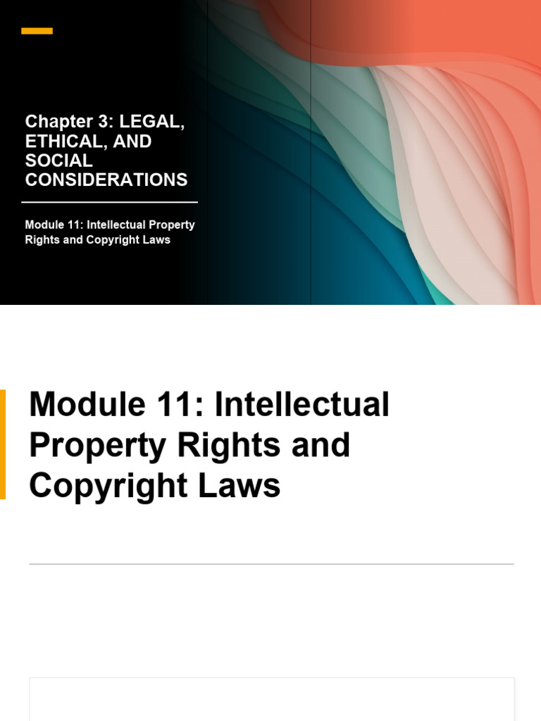 Module 11 | PDF | Intellectual Property | Fair Use
