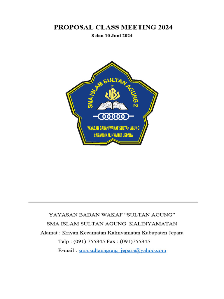Proposal Class Meet 2024 | PDF
