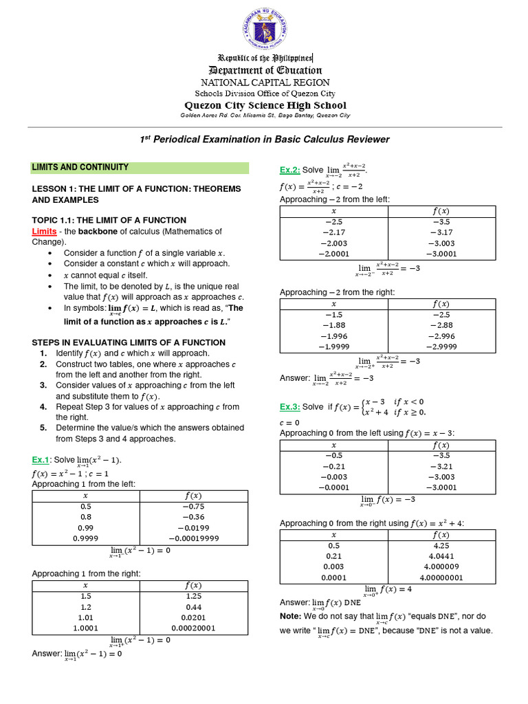 BaCal - 3rd PT Reviewer 2024 | PDF | Logarithm | Function (Mathematics)