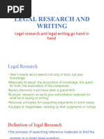 Legal Research Notes | PDF | Administrative Law | Precedent