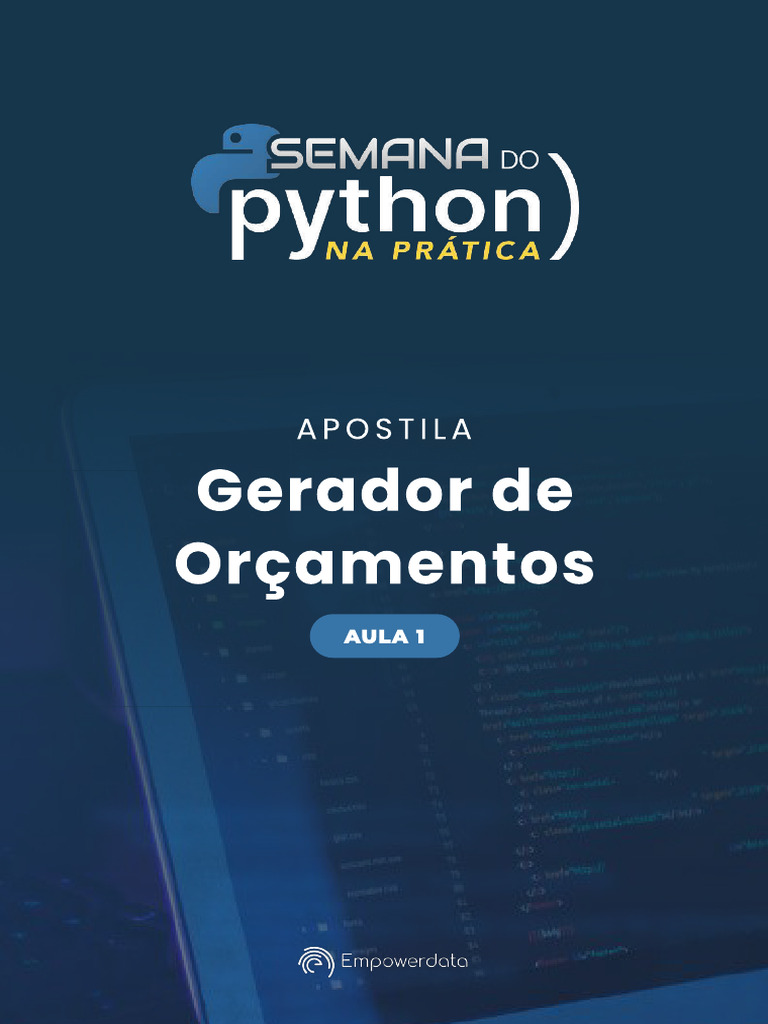 Material - Aula 1 - Semana Do Python Na Prática | PDF | Python ...
