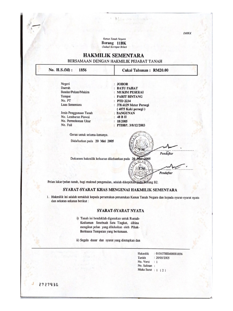 Kanun Tanah Negara | PDF